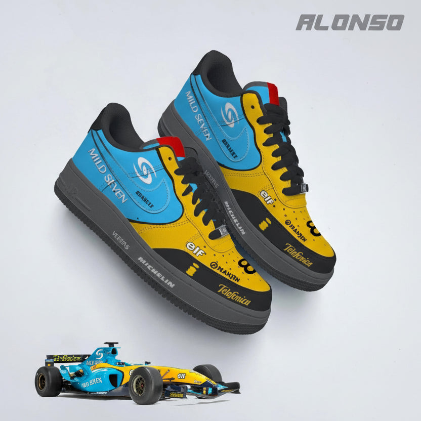 Fernando Alonso x Renault // Nike Air Force 1 – 1lessidiot