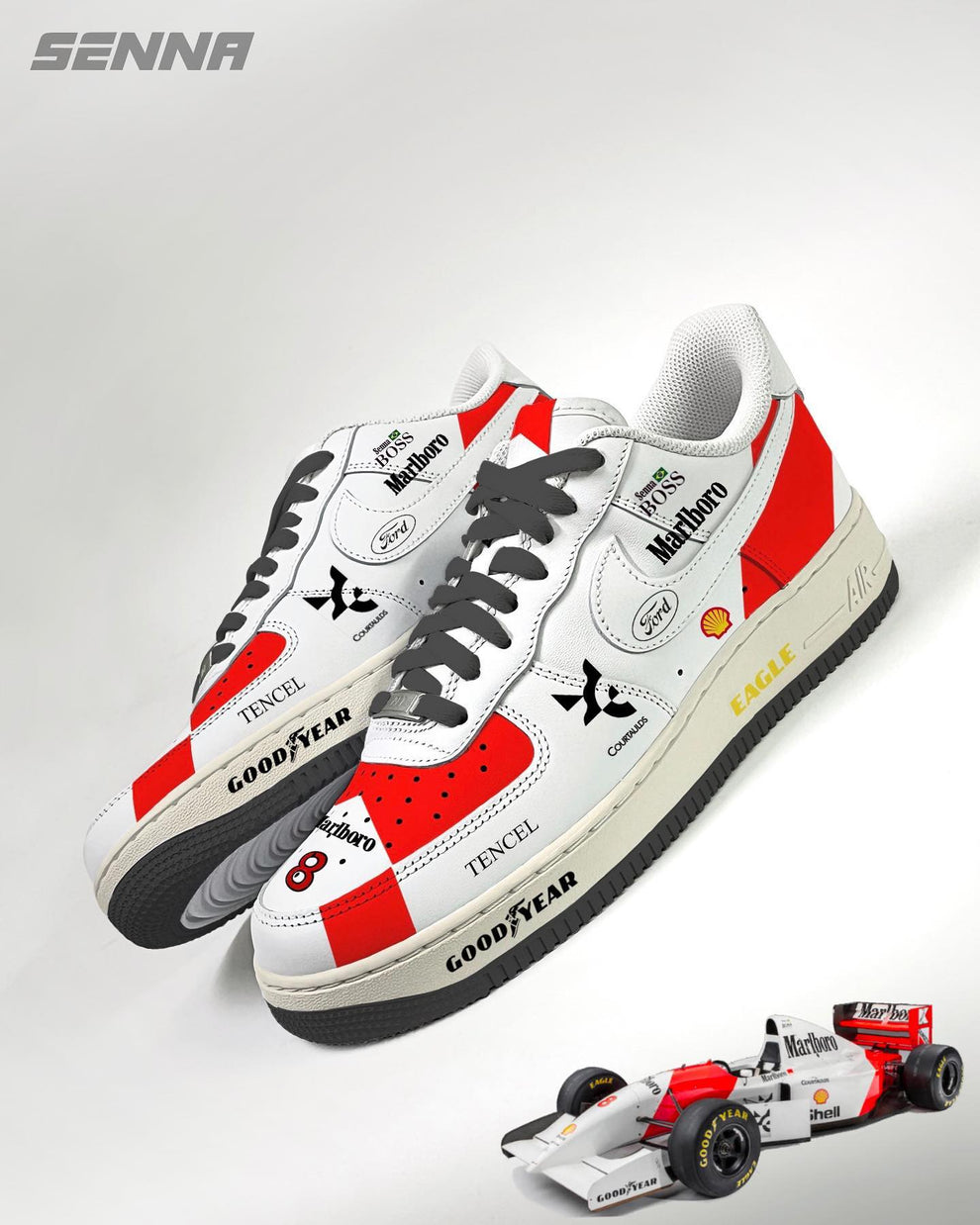 Ayrton Senna x McLaren // Nike Air Force 1 – 1lessidiot