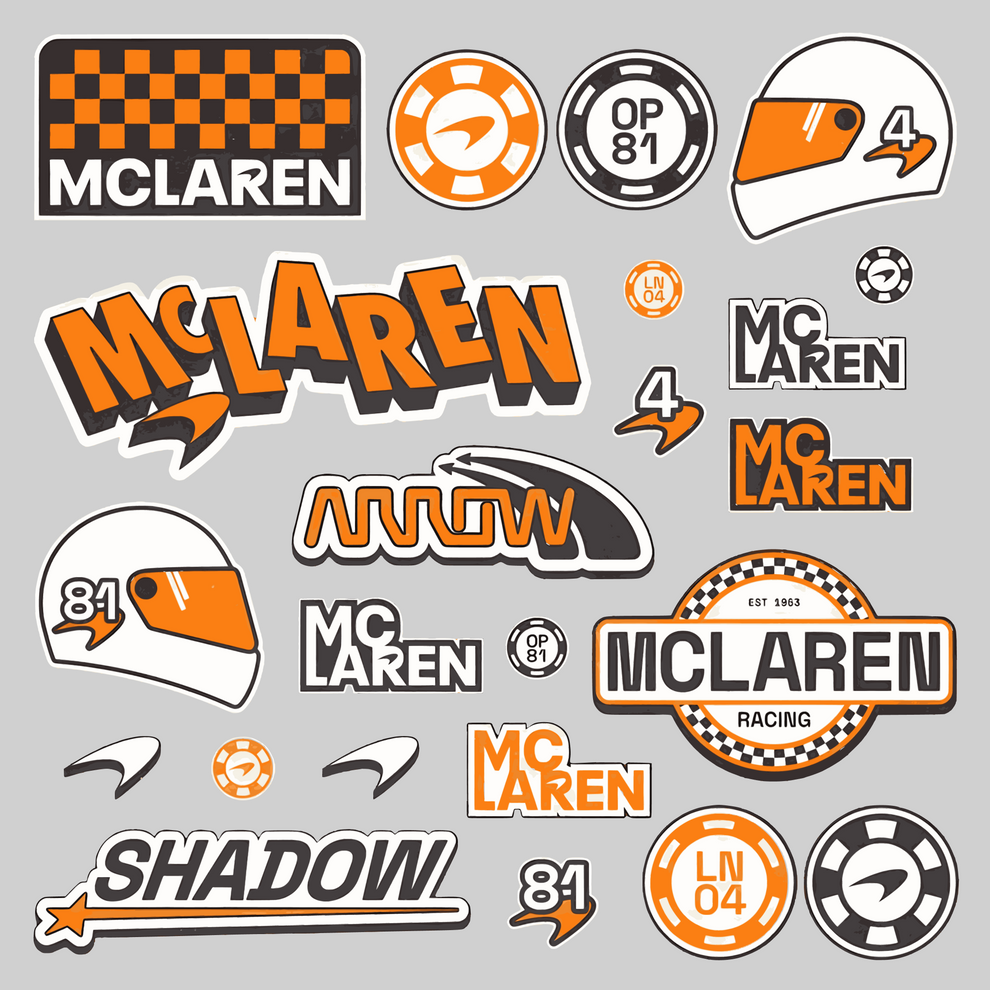 McLaren Sticker Pack – 1lessidiot
